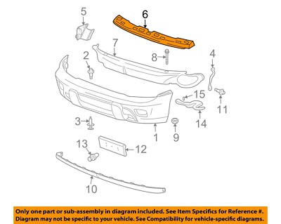 Chevrolet GM OEM Trailblazer EXT Front Bumper-Spacer Support Bracket ...
