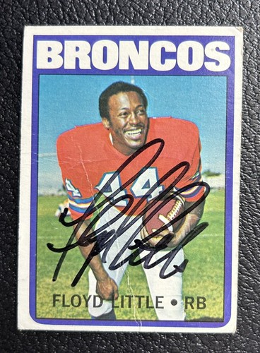 Floyd Little Signed Autographed 1972 Topps Card #50 Denver Broncos | eBay