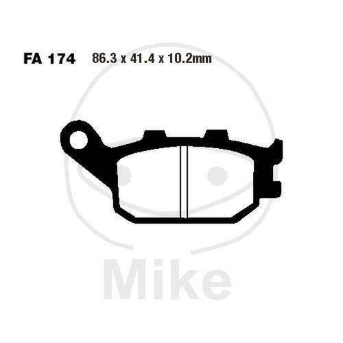 Pair Brake Pads EBC HH FA174HH 732.91.47 for Honda 600 CB 600 F Hornet ...