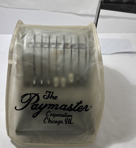 Paymaster 9000-8 Check Writer Money Order Machine “NO KEY” Works See Pics | eBay