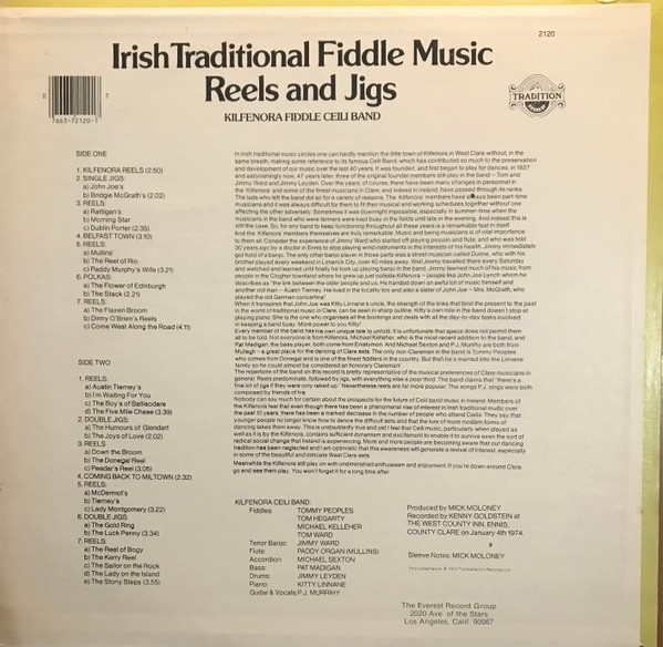 The Kilfenora Ceili Band, Irish Traditional Fiddle Music Reels And Jigs ...