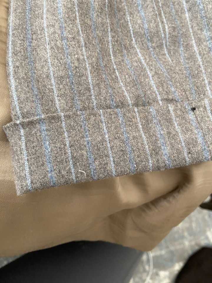 $2,500 Everett Hall Men Suit Sz J 46L 38W - P 32 Inseam! Gray, Blue ...