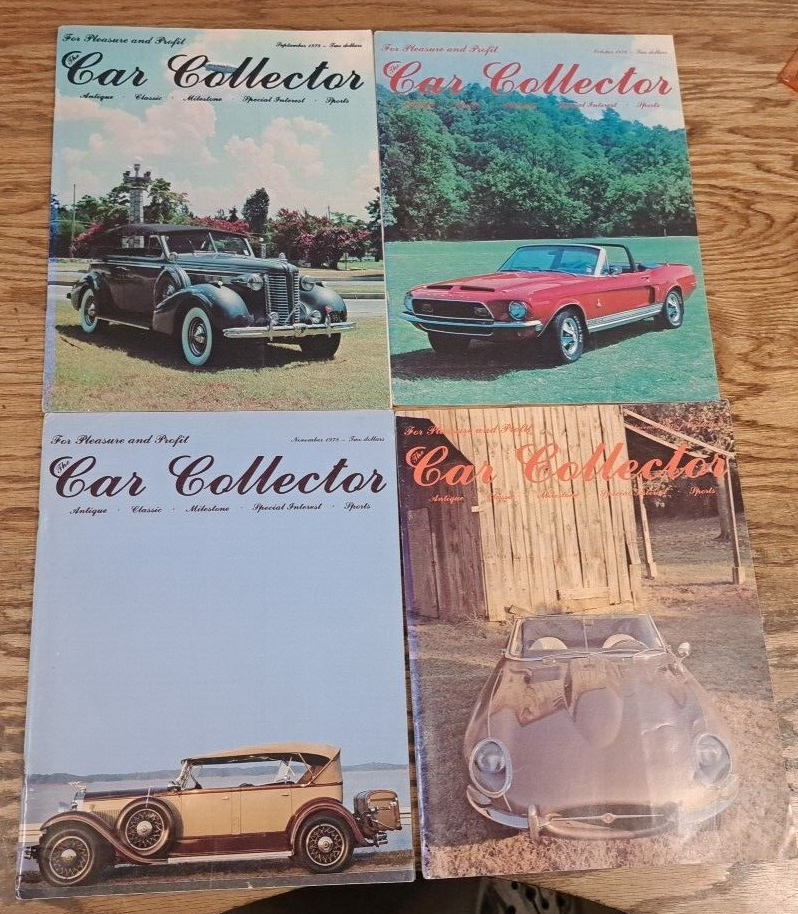 1978 The Car Collector Magazine Lot of 4 Issues Sept Oct Nov Dec | eBay