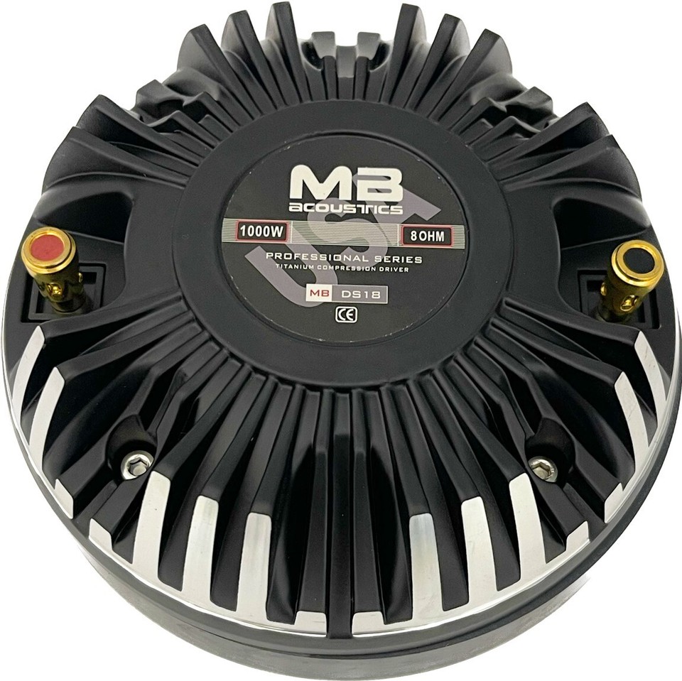 1x Titanium Compression Drivers, 2" VC, 8Ω, 1000W Bolt-On 2" throat MB ...