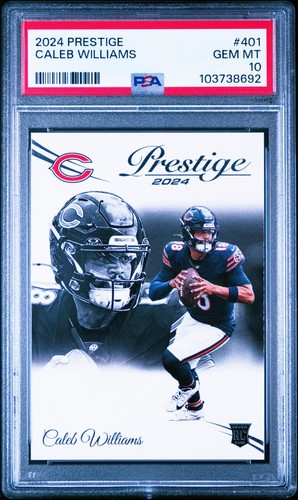 2024 Panini Prestige Caleb Williams Rookie Card #401! PSA 10! | eBay