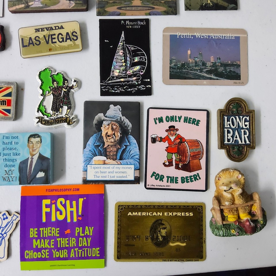 Souvenir Fridge Magnets Travel Theme Lot Collectible Refrigerator ...