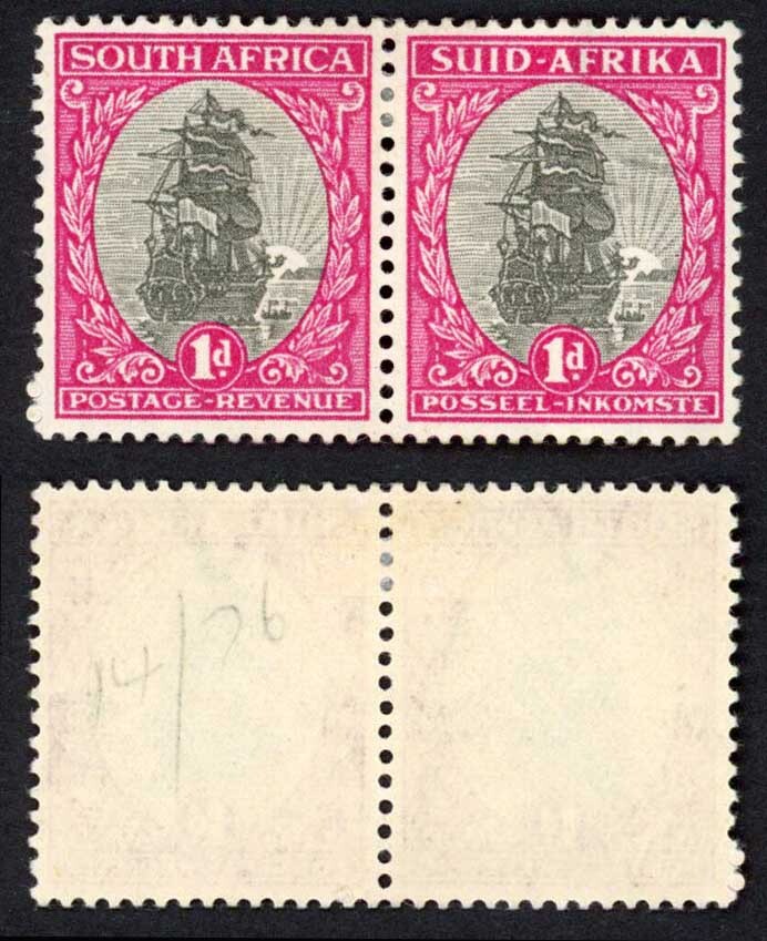 South Africa SG115 1950 1d right stamp variety Smoke Trail M/M | eBay