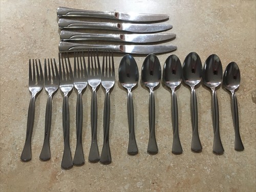 16 PC. CAMBRIDGE STAINLESS STEEL FLATWARE SILVERWARE MIXED LOT | eBay