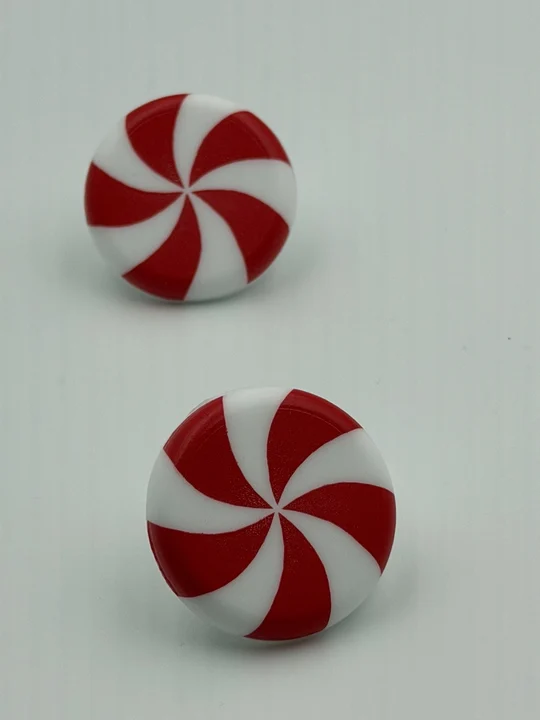 10Pcs Holiday Decorative Knob Covers-Red Candy Snap On Decor For ...