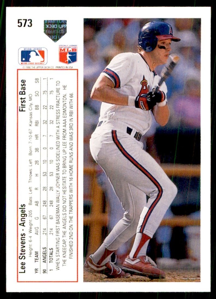1991 Upper Deck Lee Stevens Baseball Cards #573 | eBay