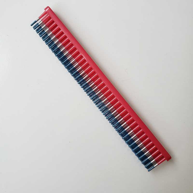 3 Row of Alternating Teeth Hair Comb Teasing Fine Thin Professional ...