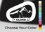 Rock Climbing Sticker Decal Carabiner 4" Petzl Climb Mountains Black ...