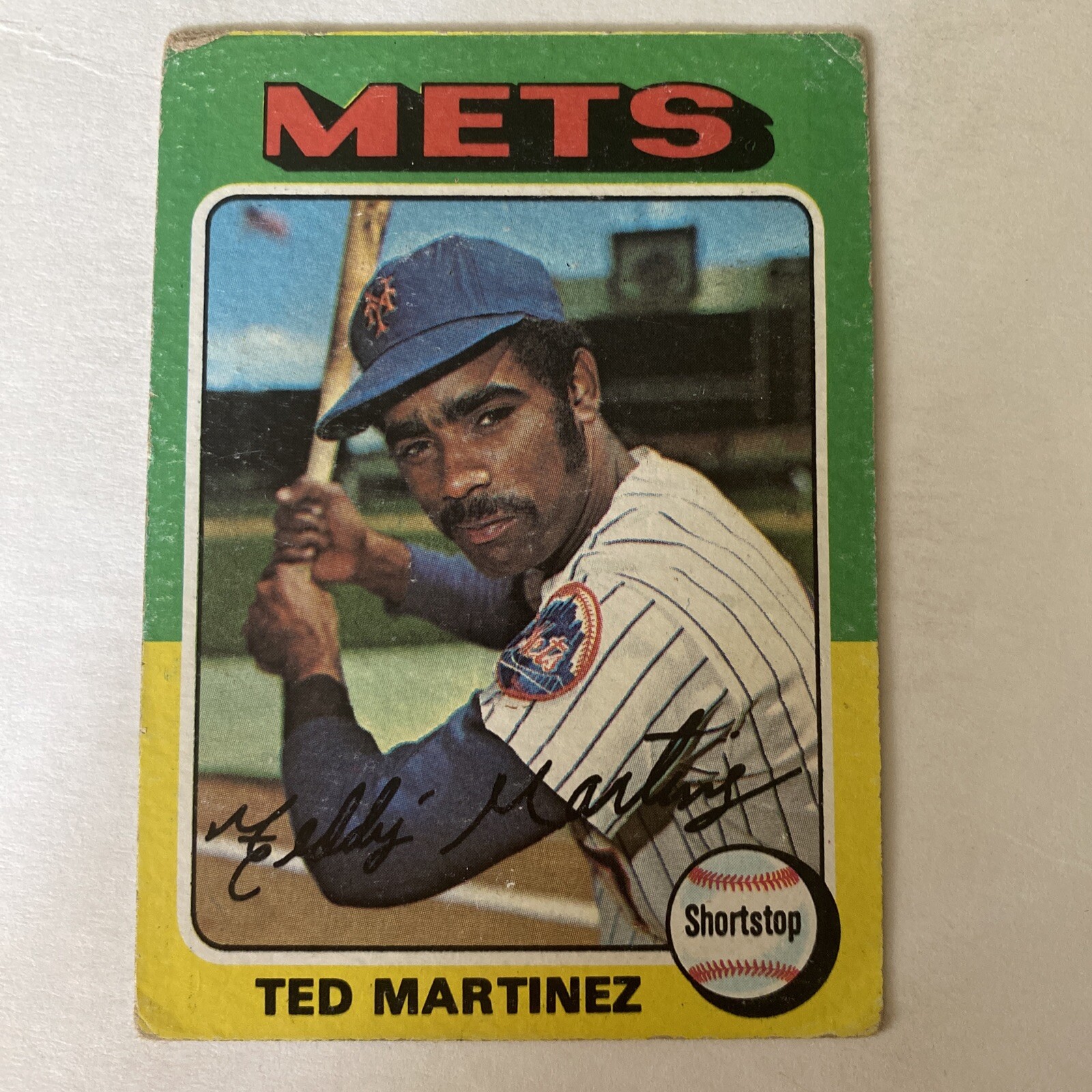 1975 Topps Baseball Ted Martinez New York Mets Card #637 | eBay