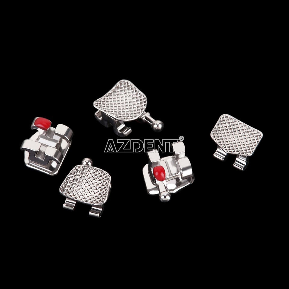 AZDENT 10X Dental Ortho Brackets Mini/Standard MBT/Roth 022/018 Hooks 3 ...