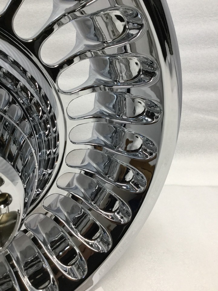 HARLEY 2009 -19 TOURING KNUCKLE 28 SPOKE CHROME WHEELS RIMS BEARING ...