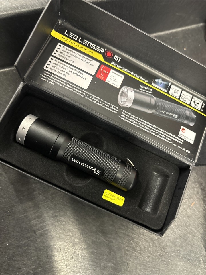 Snap On Tools LED Lenser M1 Microcontroller-pocket Series Black Torch ...