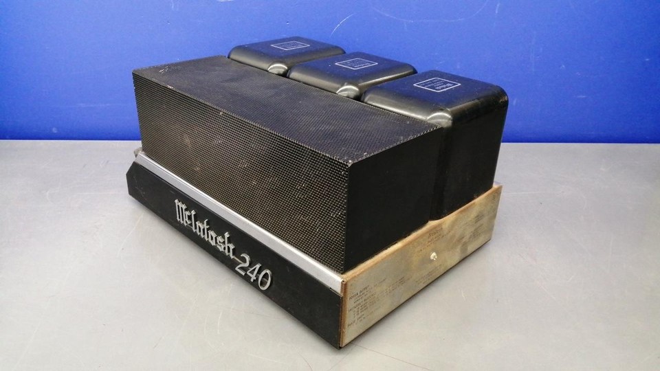 McIntosh MC240 Tube Power Amplifier Serviced Used High-Grade Caps ...