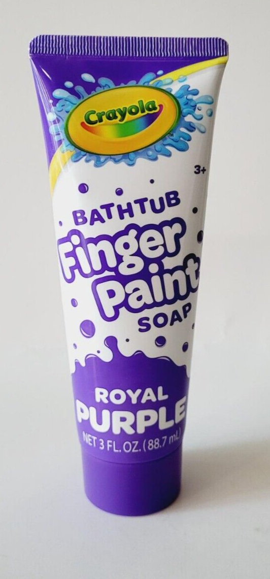 CRAYOLA Bathtub Finger Paint Soap Fun For Kids ~ ROYAL PURPLE 3 fl oz ...