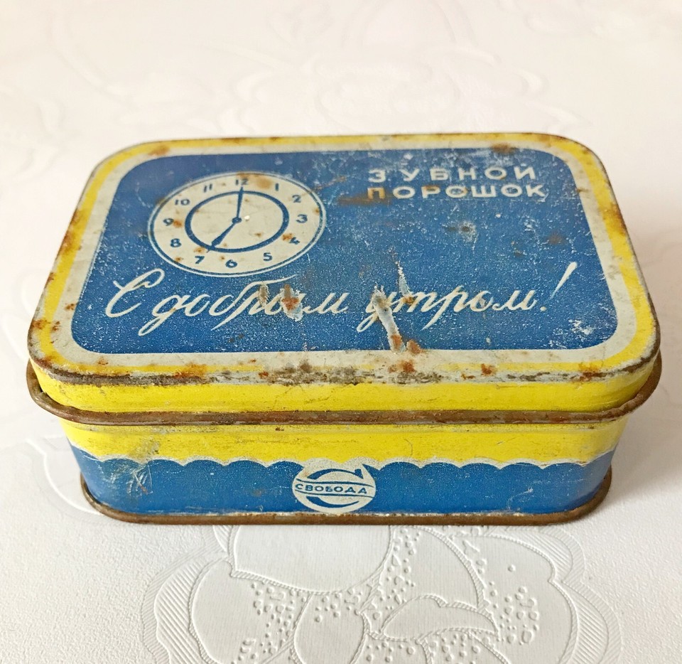 Soviet Tin Box dentifrice - USSR Vintage | eBay
