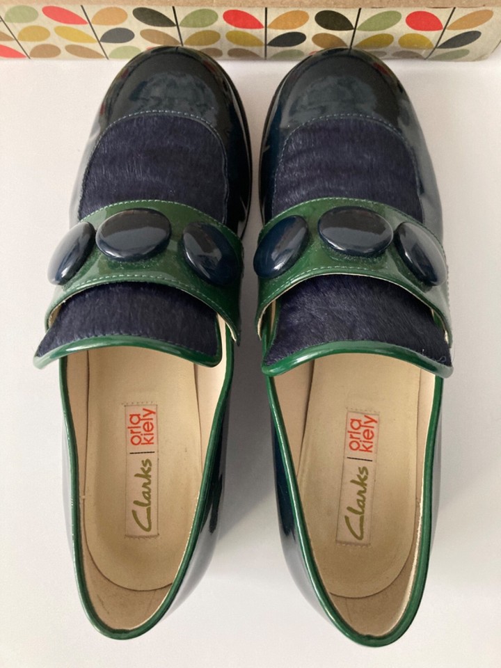 Clarks ladies Orla Kiely two colour shoes Orla Dora size 5 EU 38 | eBay