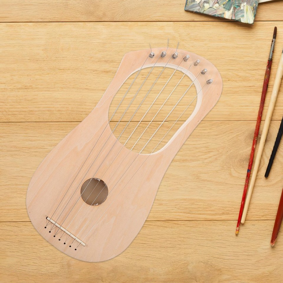 Musical Instrument Models Diy Lyre Instruments Harp Kit with Soundboard ...