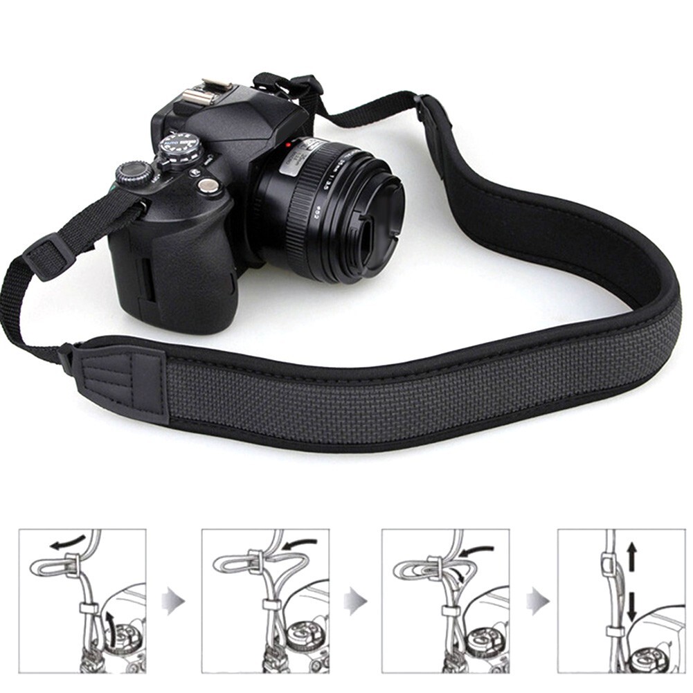 CAMERA STRAP SHOULDER NECK ANTI-SLIP COMFY FOR DSLR CANON NIKON CAMERA ...