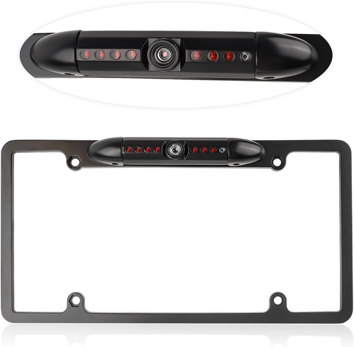 License Plate Backup Camera HD Night Vision Reverse with 8 LED 170 Wide ...