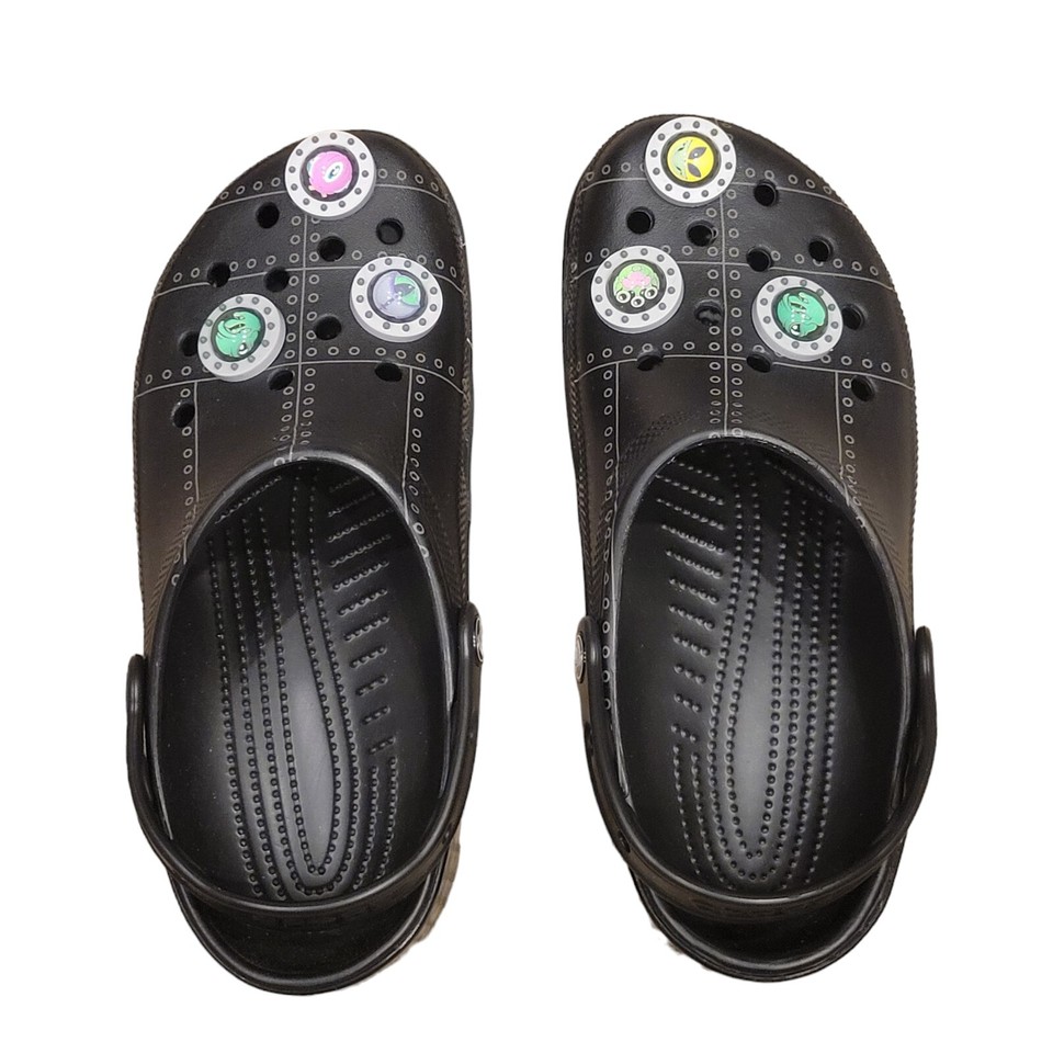 Classic Crocs x Ron English Clog Area 54 Black Alien RARE Men's Size 11 ...