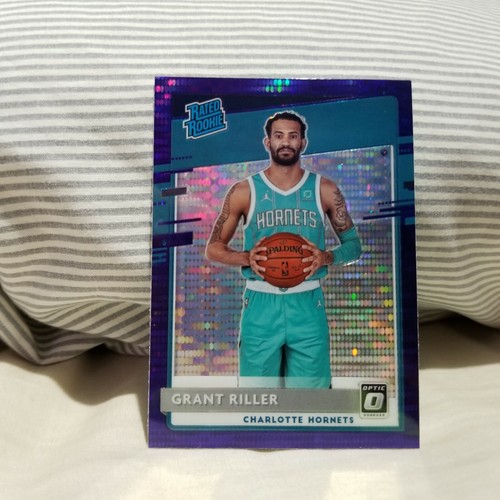 Grant Riller 2020-21 Donruss Optic Purple Pulsar Rated Rookie Card #200 ...