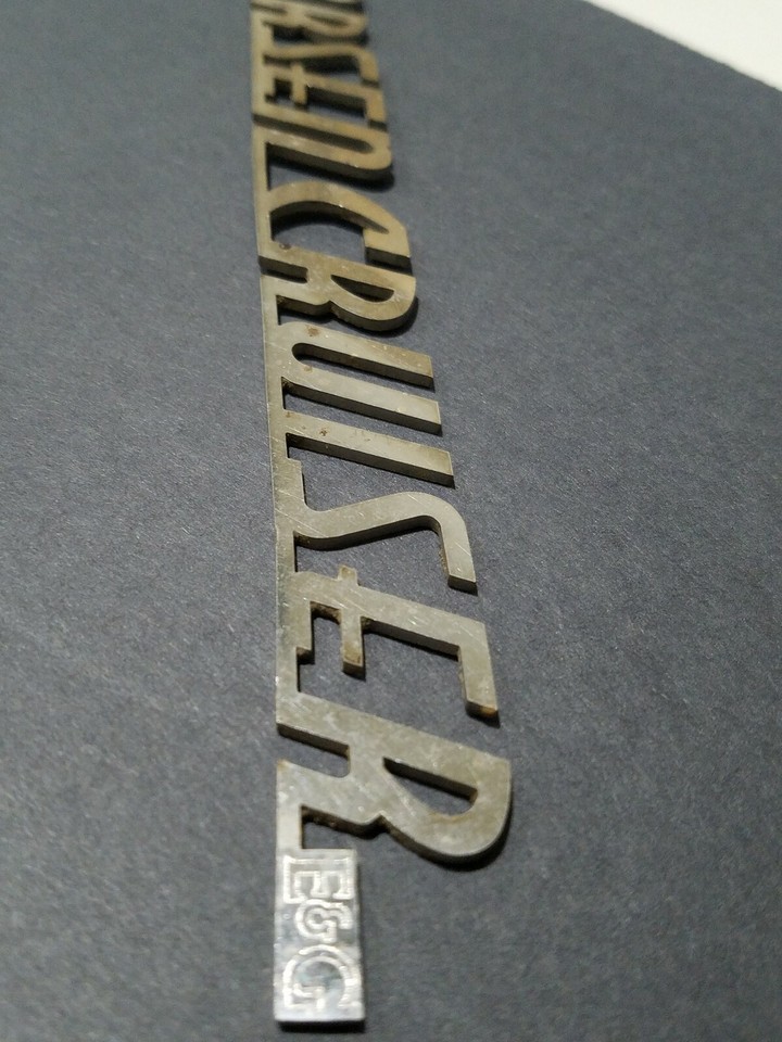 2002-2009 Chrysler PT Cruiser Emblem CARSEN CRUISER E&G *RARE METAL ...