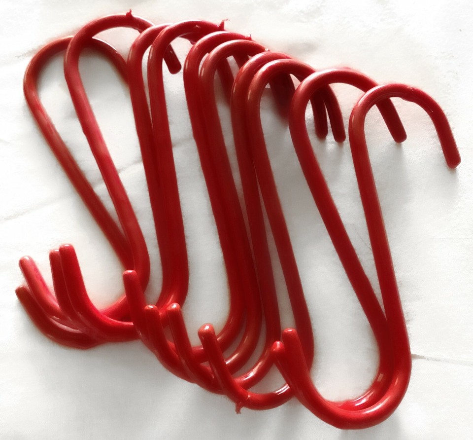 S Type Hook 10 Pieces Metal With Vinyl Coating Surface New | eBay
