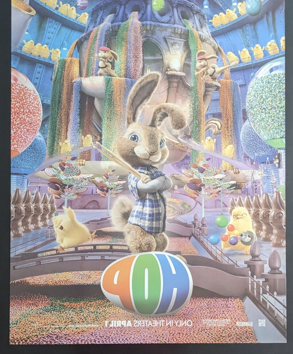 Hop Movie Poster Hop Movie Lot Of 6 PVC Figures Cake Toppers Pink