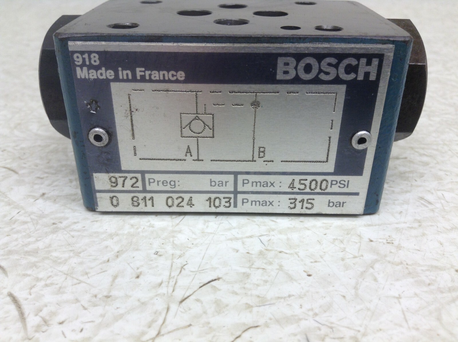 Bosch 0 811 024 103 Manifold Check Valve Block 0811024103 (TSC) | eBay