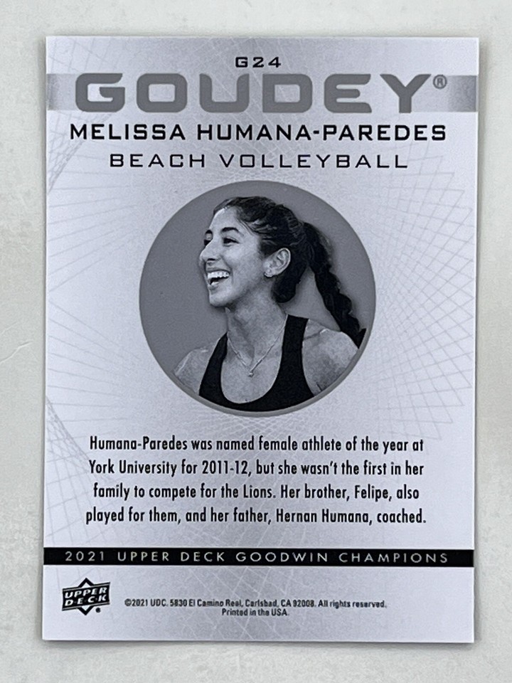 Melissa Humana-Paredes 2021 Goodwin Champions Goudey Platinum #G24 ...