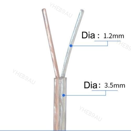 DC powr supply Transparent Electrical Wire Cable 22AWG 3A led Lighting ...