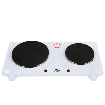 Uten 2250W Electric Hob Double Ring Table Top Hot Plate Powerful ...
