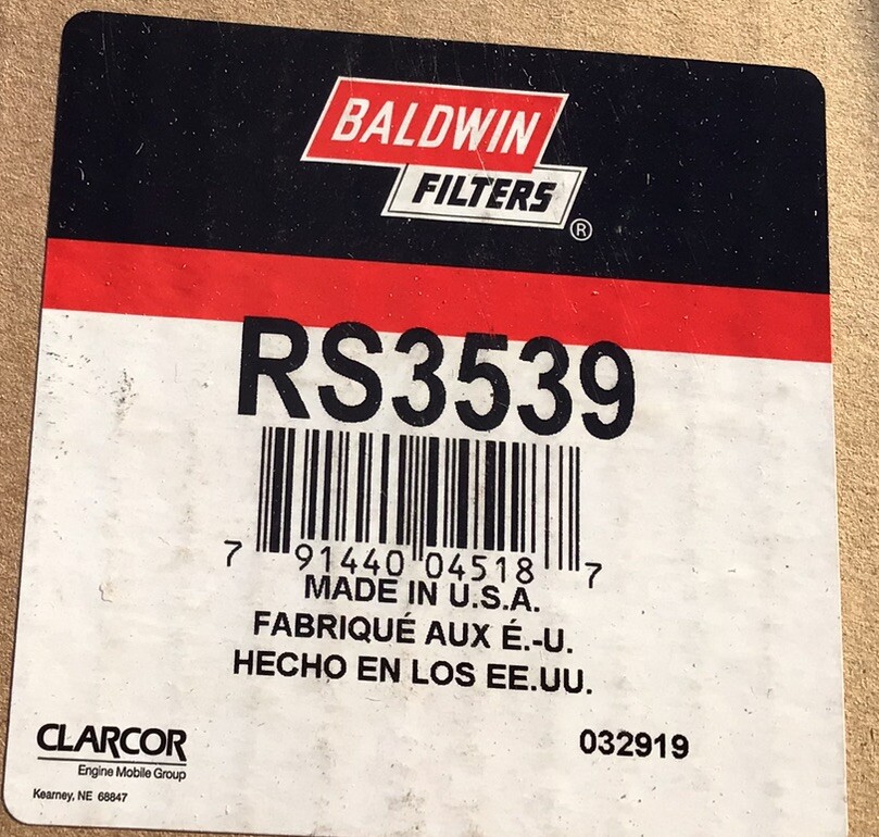 BALDWIN RS3539 - Air filter cross reference
