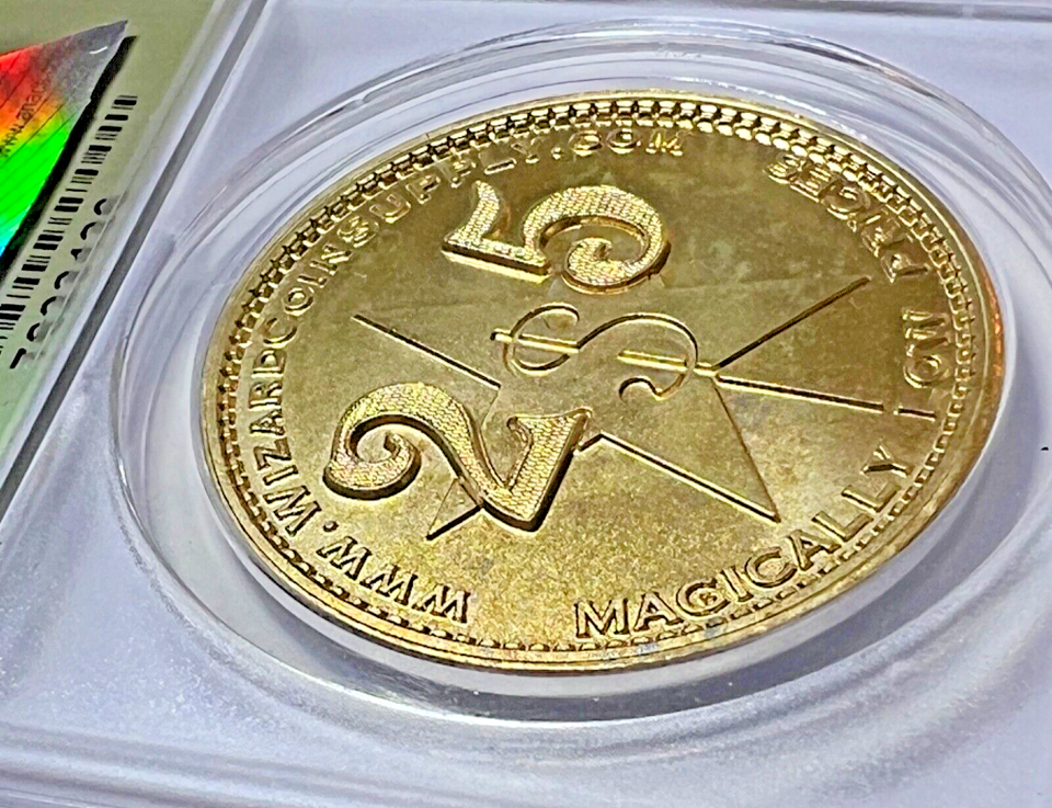 2008 WIZARDS COIN SUPPLY Brass Merchant Token Dan Carr Designed ANACS ...