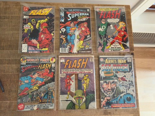 Six Pack, Sgt Rock, Flash w/ Green Lantern, Flash, Superman with Flash ...