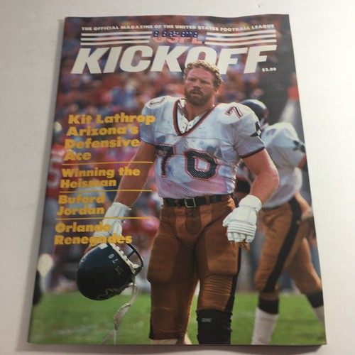 VTG USFL Kickoff Official Magazine 1985 Vol 3 #7 - Kit Lathrop / Buford ...