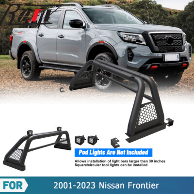 For 2001-2025 Nissan Frontier Universal Truck Roll Sport Bar Chase Rack ...