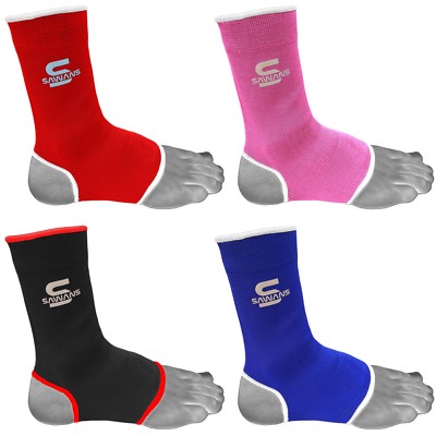 MMA Ankle support Brace Leg Arthritis Injury Gym sleeve Elasticated ...