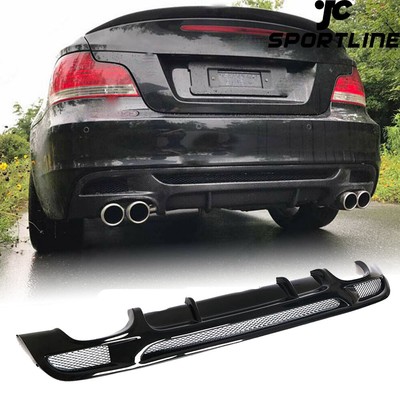 Gloss Black Rear Bumper Diffuser Lip Fit For BMW E82 120i 125i 135i ...