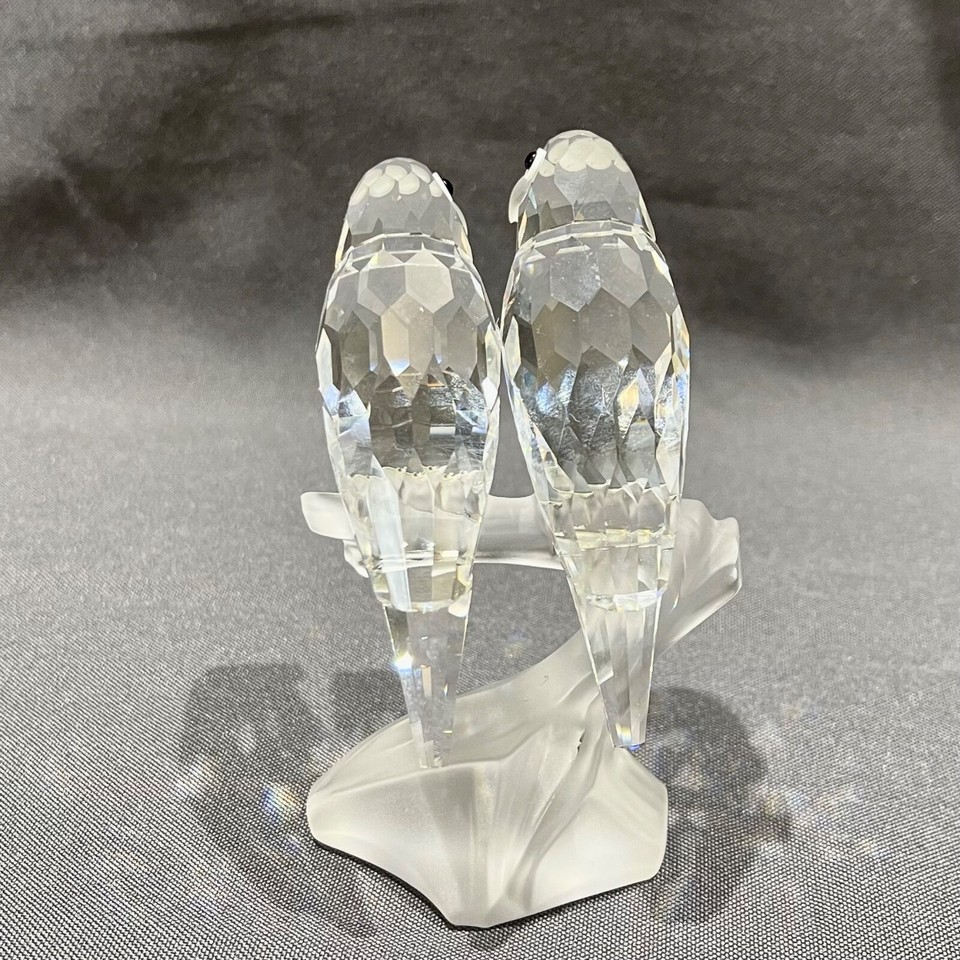 Swarovski Crystal SCS Lovebirds 1987 1st Edition Togetherness Austria ...