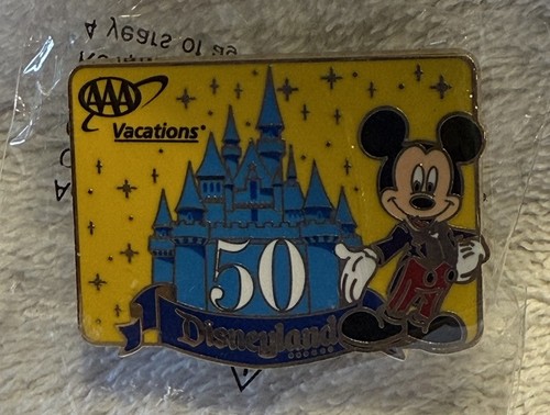 Disneyland 50th Anniversary Pin from AAA Vacations - Set of Two ...