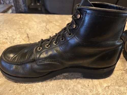 Red Wing 8137 11.5 D Moc Toe Used Black Heritage | eBay