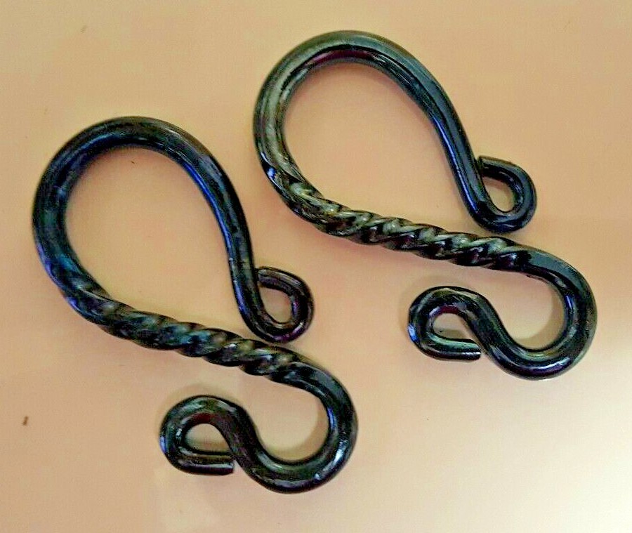 Rein Chain S Hooks -- Plain OR Fancy, Stainless, Blued, Black, Patina ...