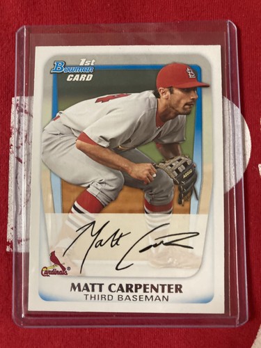 MATT CARPENTER 2011 Bowman 1st Rookie Card RC mint Cardinals Yankees ...