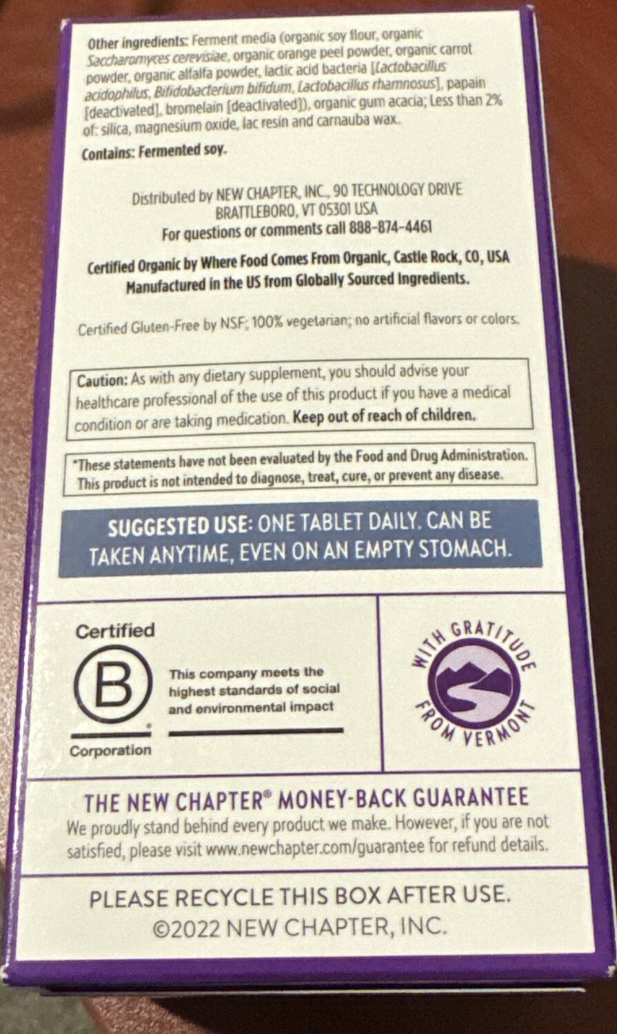 New Chapter, 55+ Every Man's One Daily Whole-Food Multivitamin, 72 Tab ...