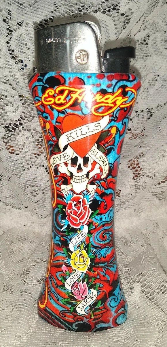 Limited Edition Ed Hardy Curve Lighter Set With Refillable, 43% OFF